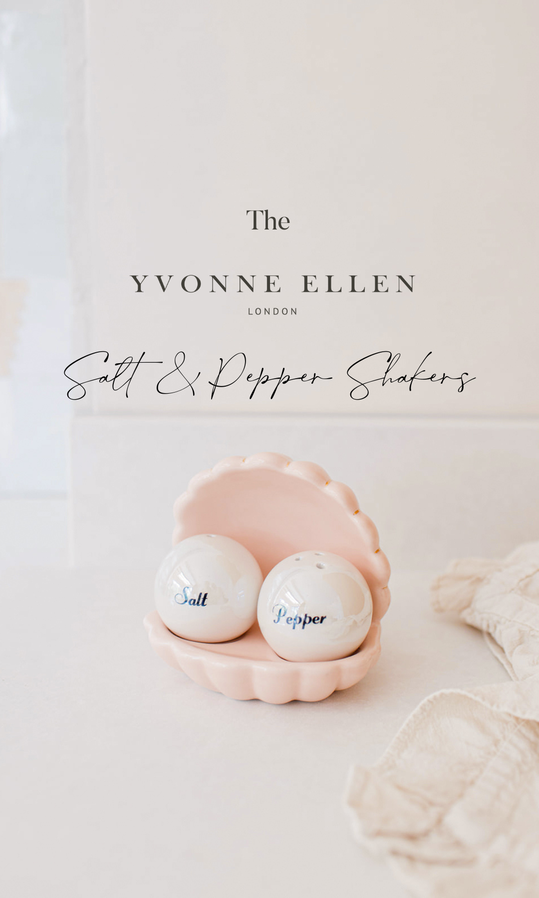 Yvonne Ellen Shell Salt and Pepper Shakers