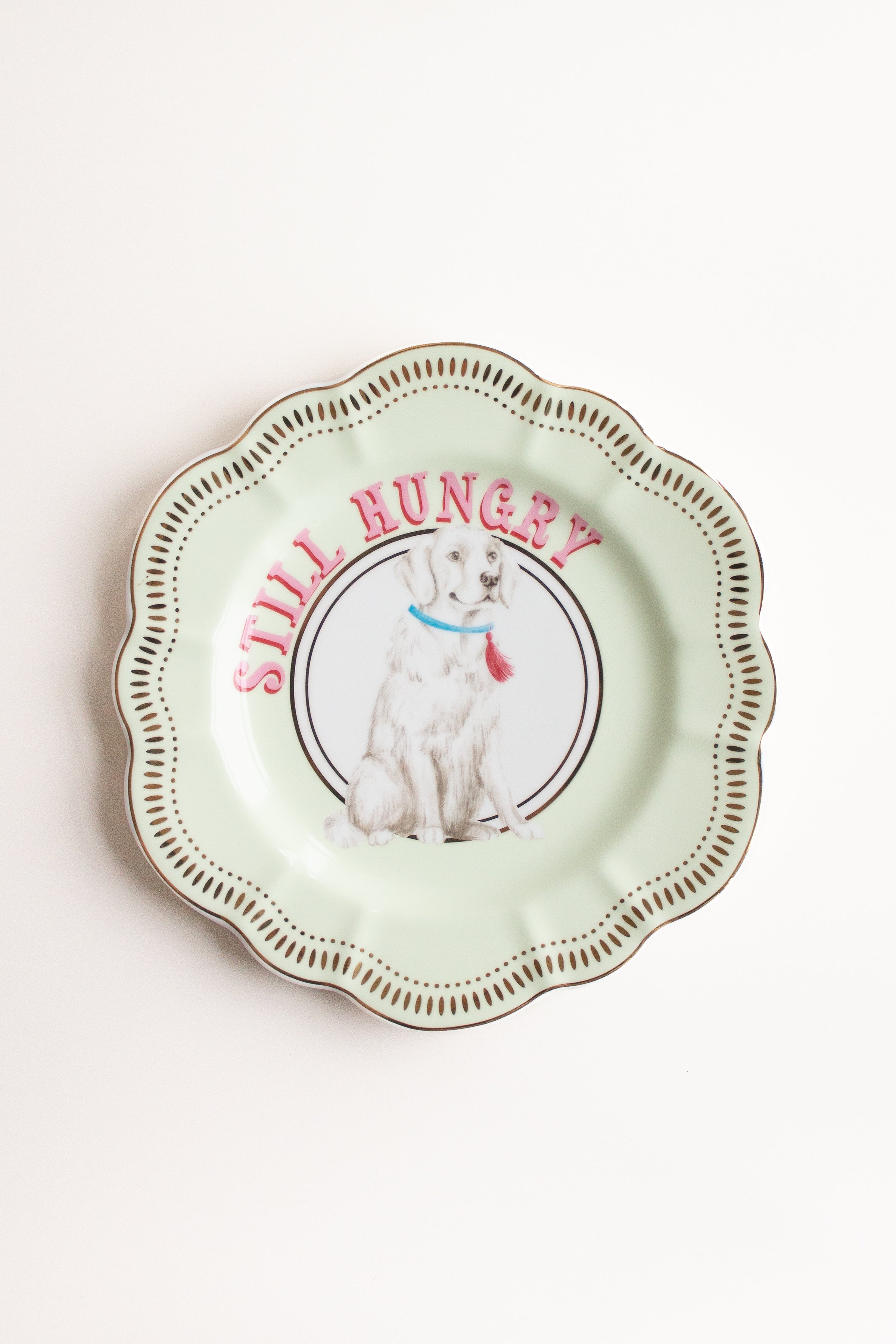 Yvonne Ellen Labrador Flower Plate (23cm)